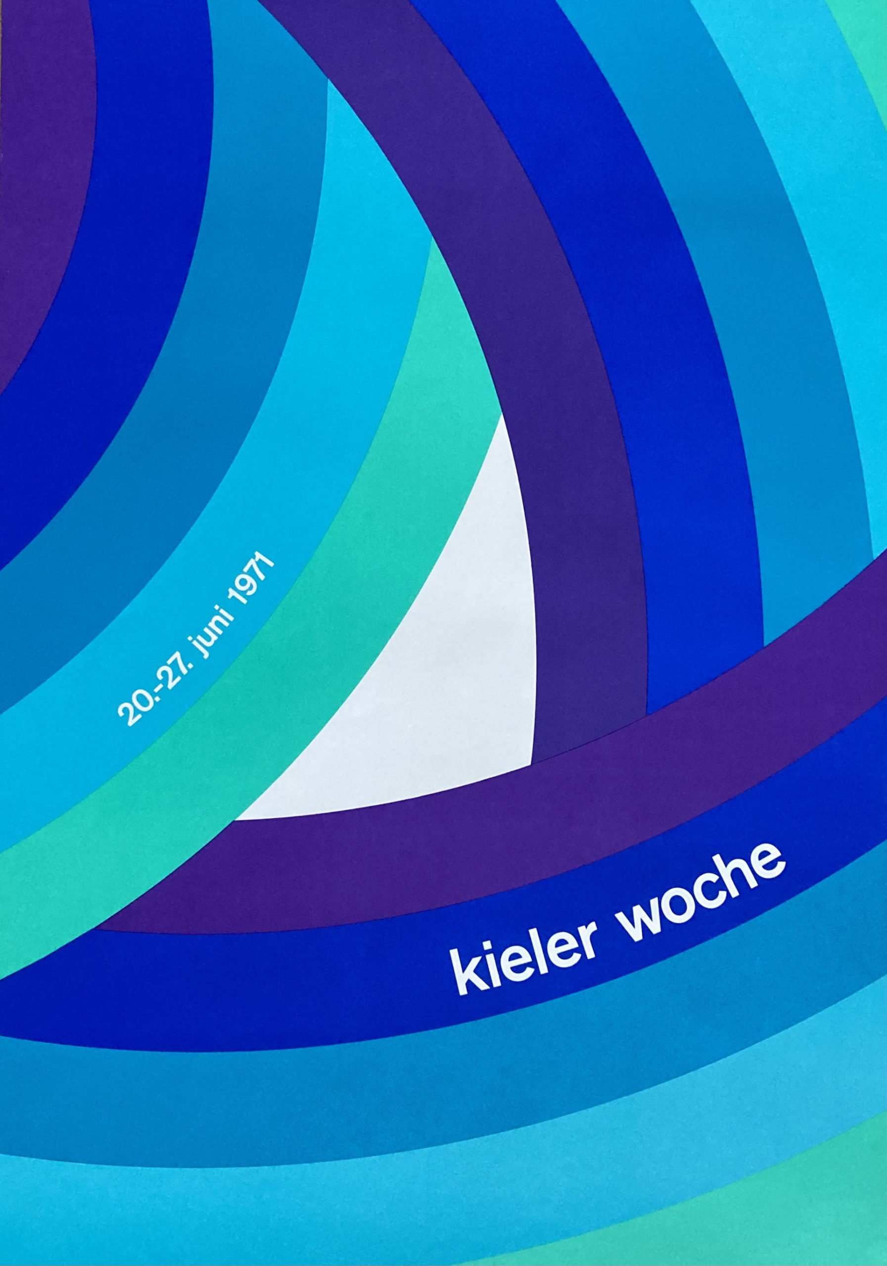 Lithographs Kiel Week Regatta Modern Art Design Kieler Woche Sailing ...